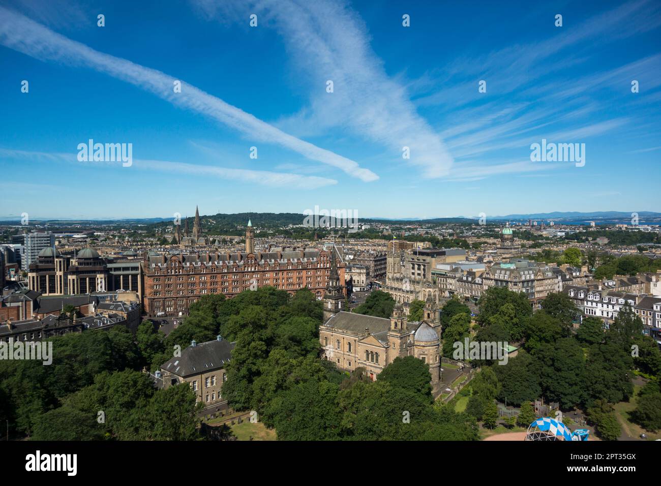 City landscape of Edinburgh which is a capital of Scotland Stock Photo ...
