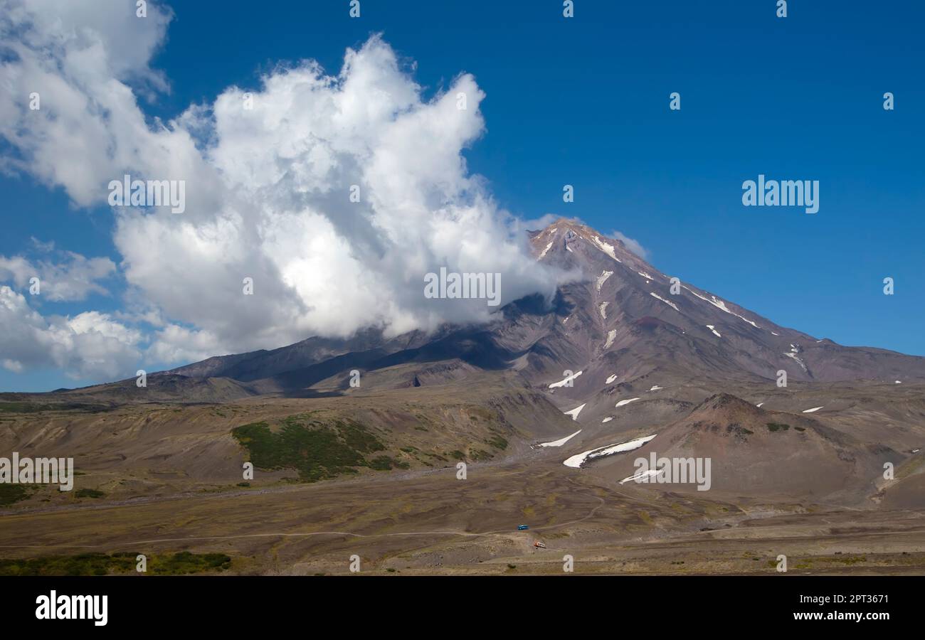 The view from Koryaksky volcano top on Kamchatka Peninsula Stock Photo ...