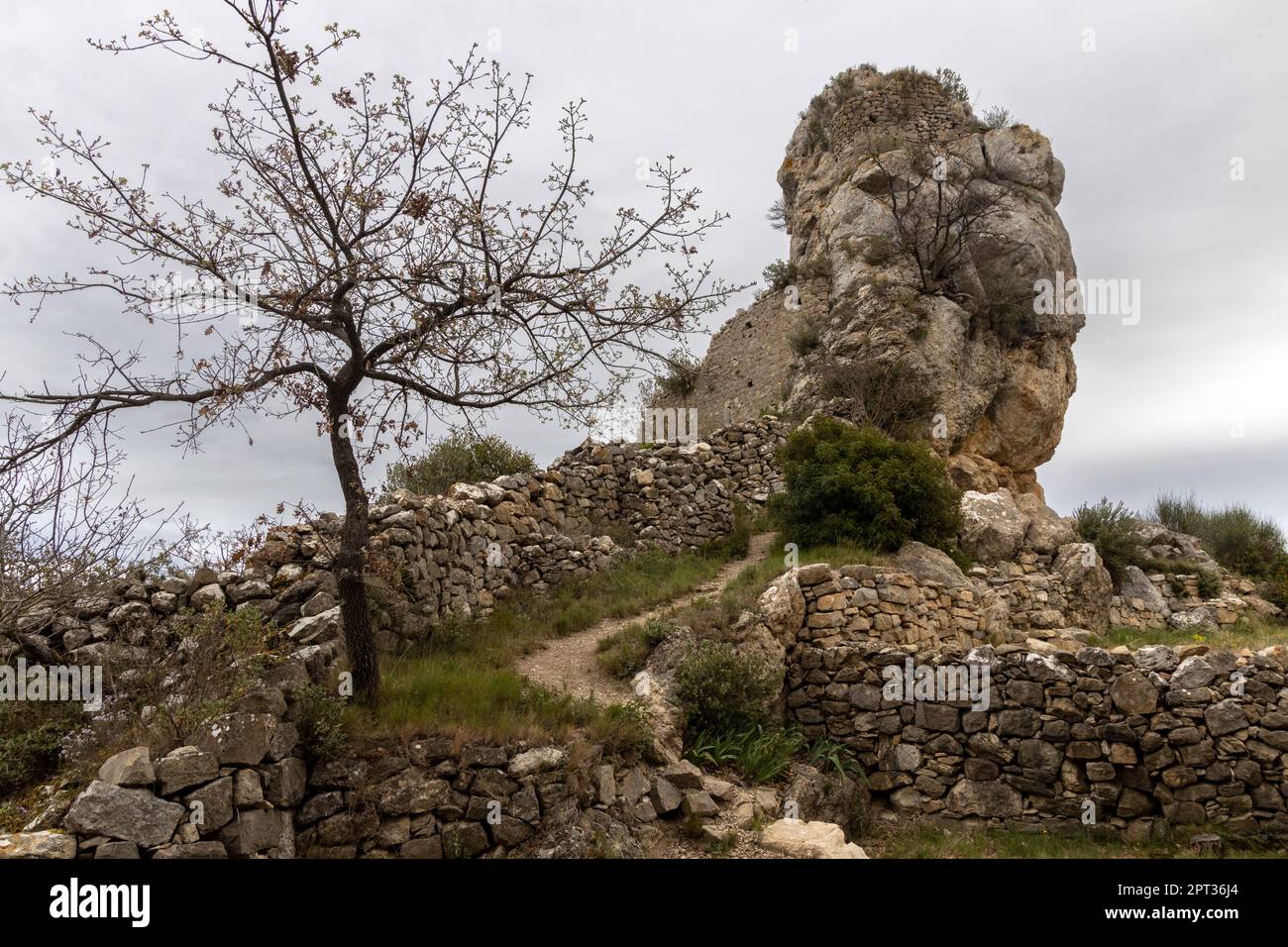 The Tour de Boussecos on the outskirts of the French village Bize ...