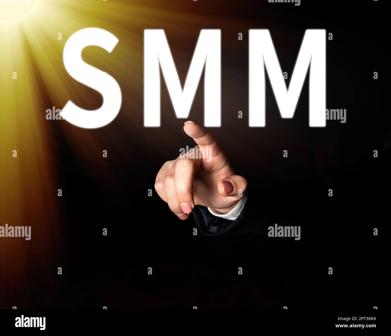 Text caption presenting Smm, Business idea social media marketing ...