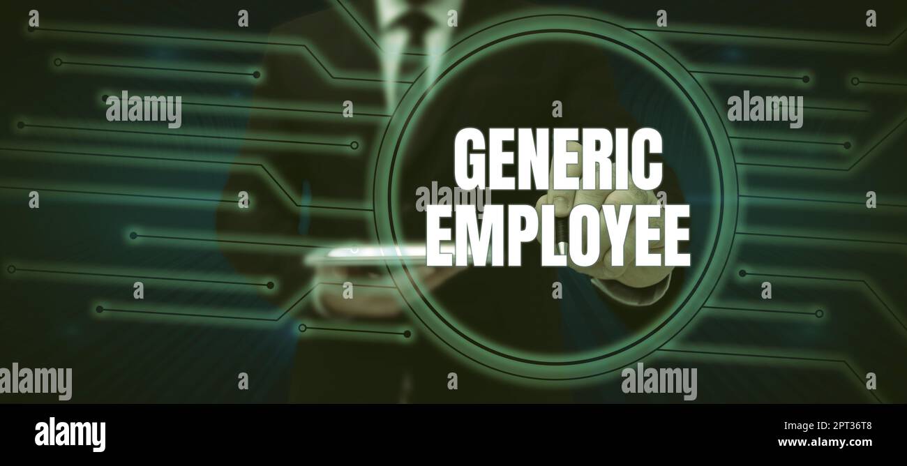 Conceptual display Generic Employee, Concept meaning certificate ...