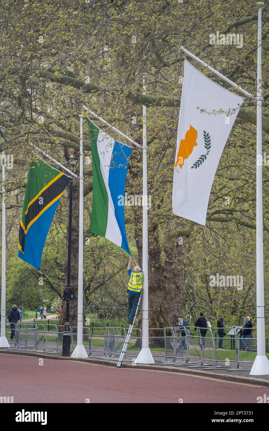 Flags of the Commonwealth of Nations, London, UK Stock Photo - Alamy