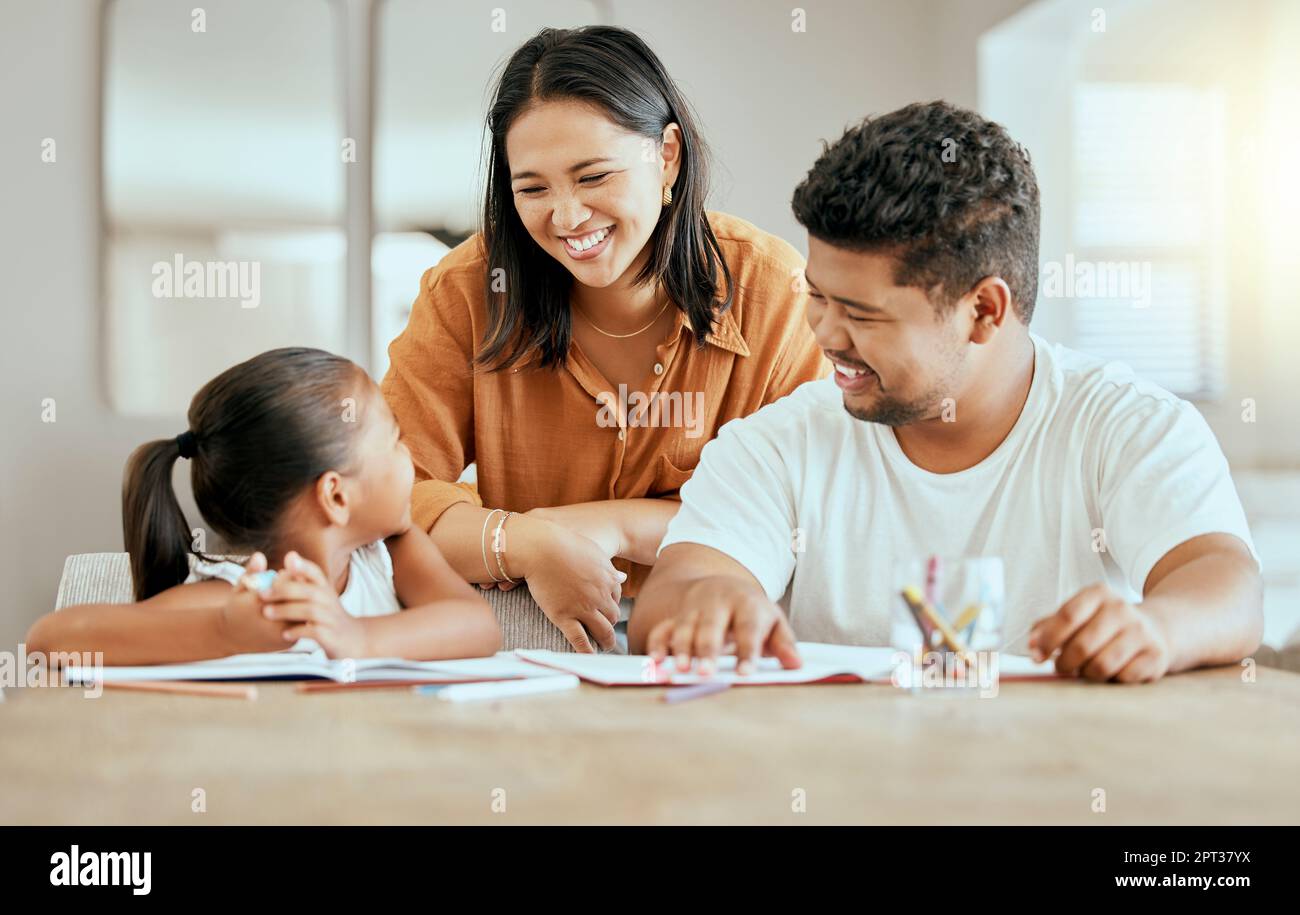 Kid and parent with notebooks hi-res stock photography and images - Alamy
