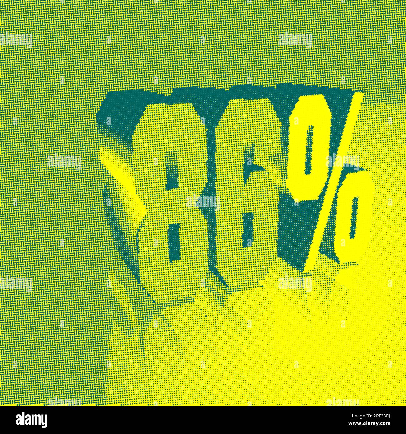 86%, 86 percent as a 3D illustration, 3D rendering Stock Photo - Alamy