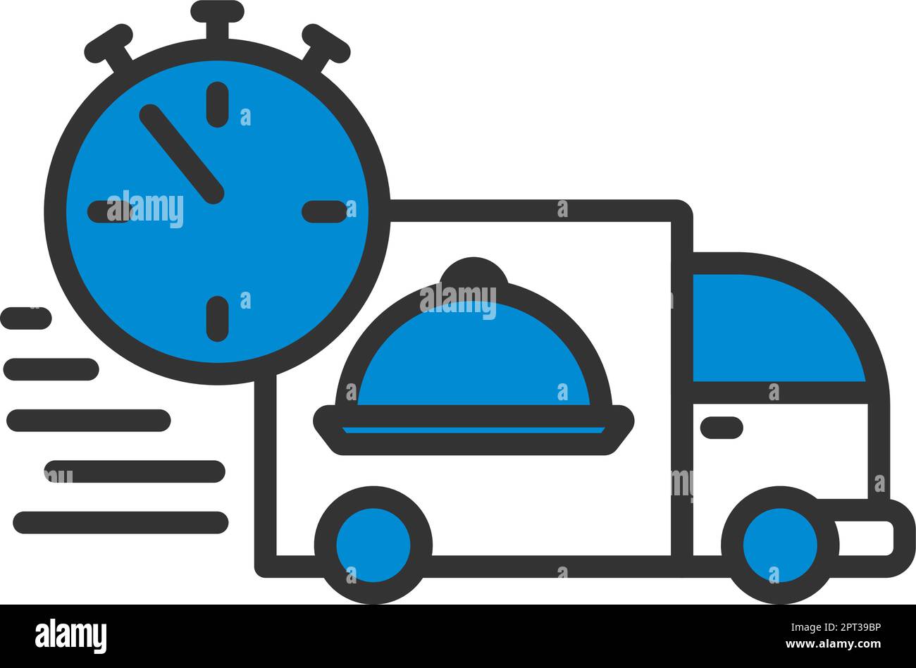 Fast Food Delivery Car Icon Stock Vector Image & Art - Alamy