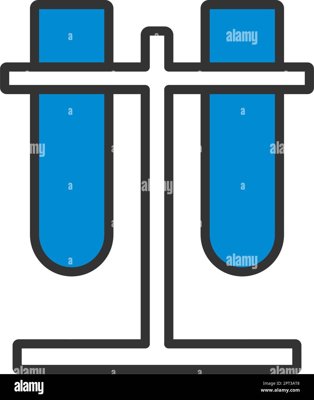 Lab Flasks Attached To Stand Icon Stock Vector Image & Art - Alamy