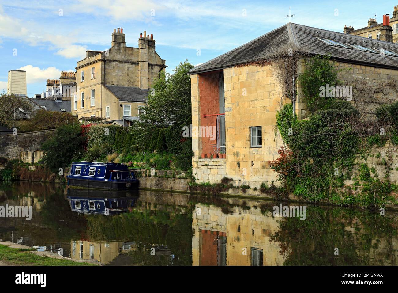 Kennet and Avon Canal; Widcombe; Bath; Somerset, England, UK Stock ...