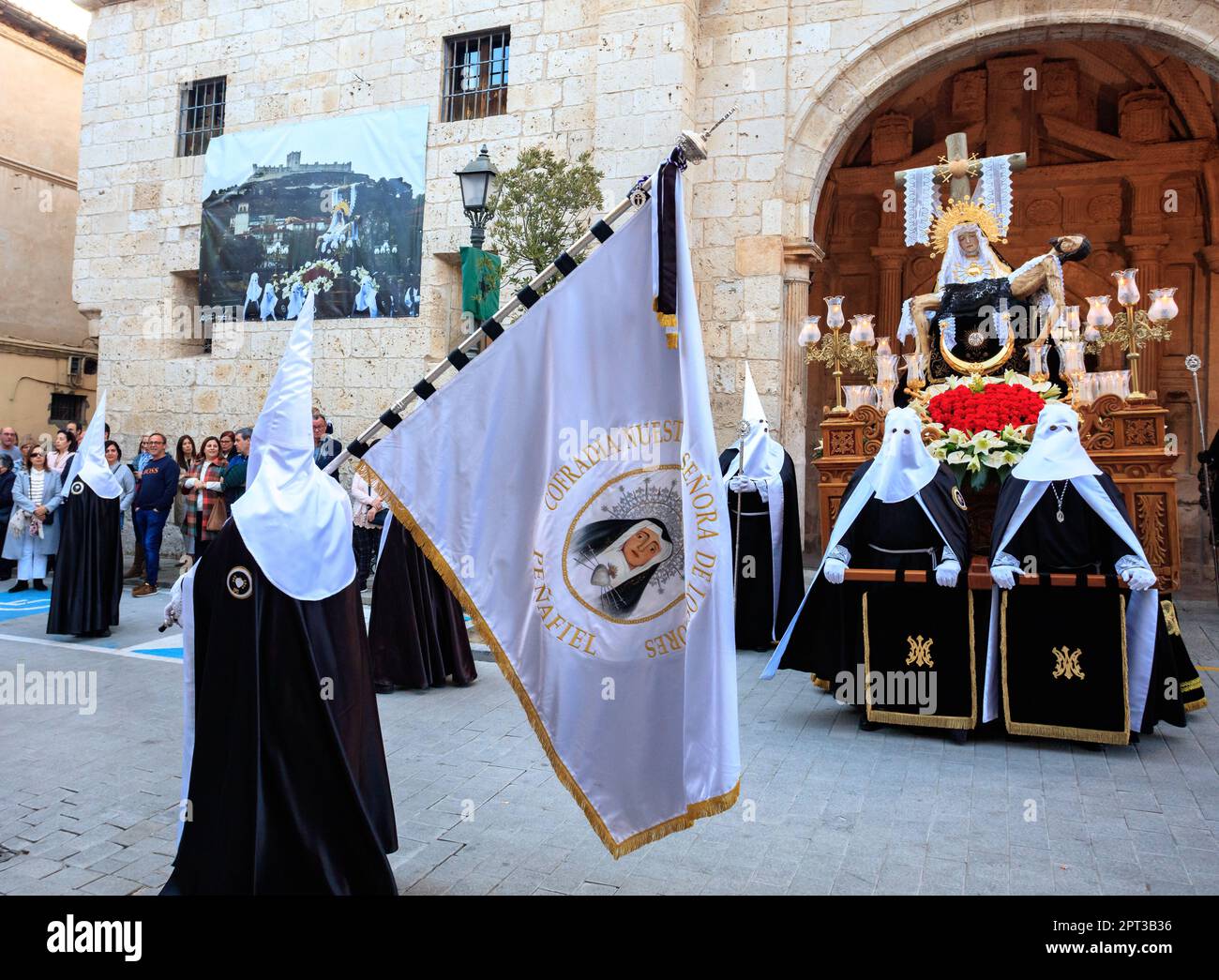 Holy Week processions Peñafiel Valladolid Stock Photo - Alamy