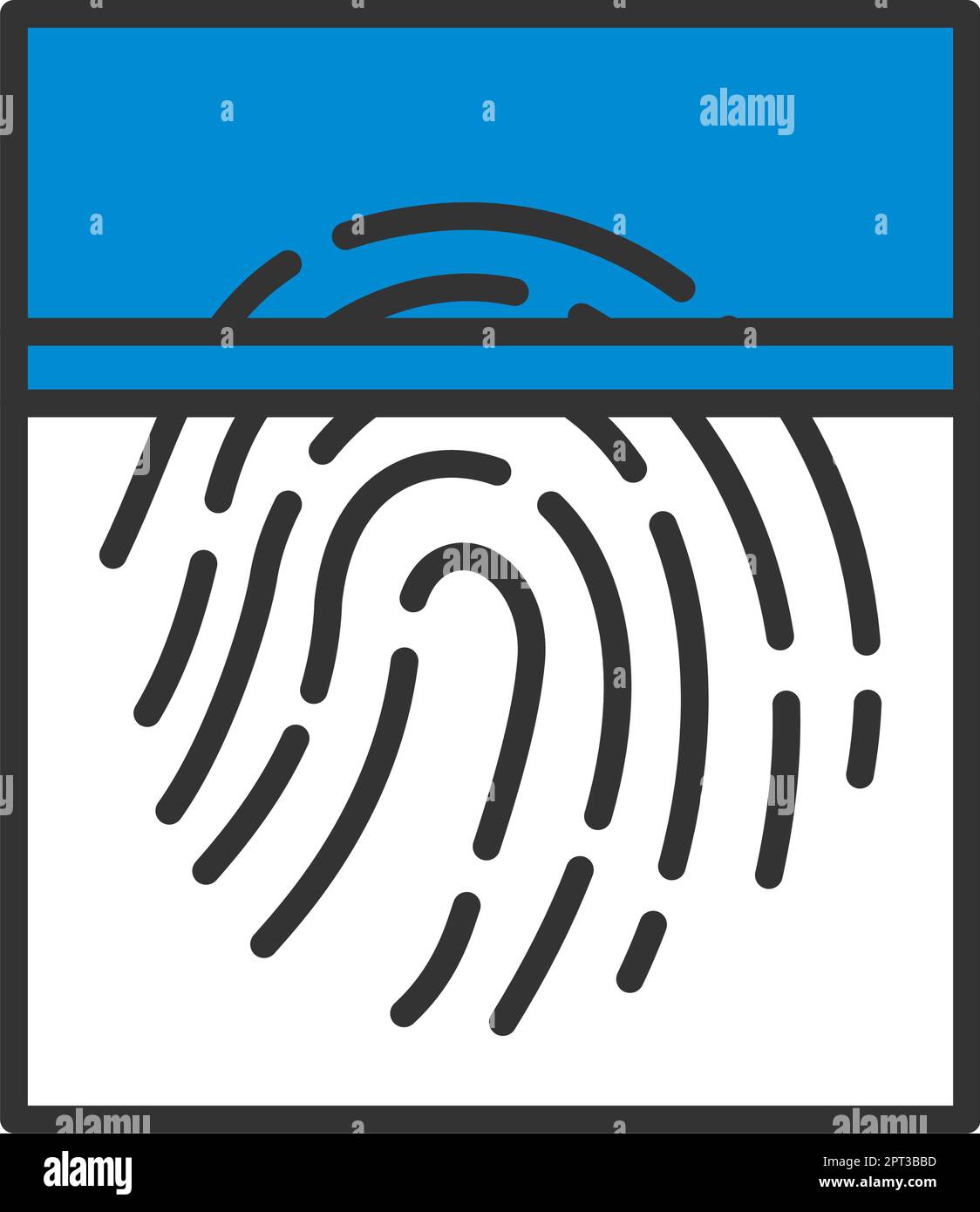 Fingerprint Scan Icon Stock Vector Image & Art - Alamy