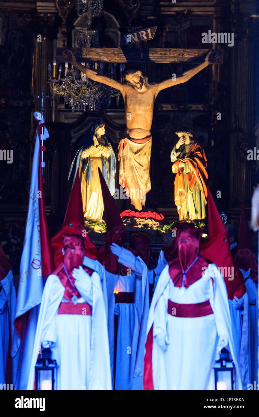 Holy Week processions Peñafiel Valladolid Stock Photo - Alamy