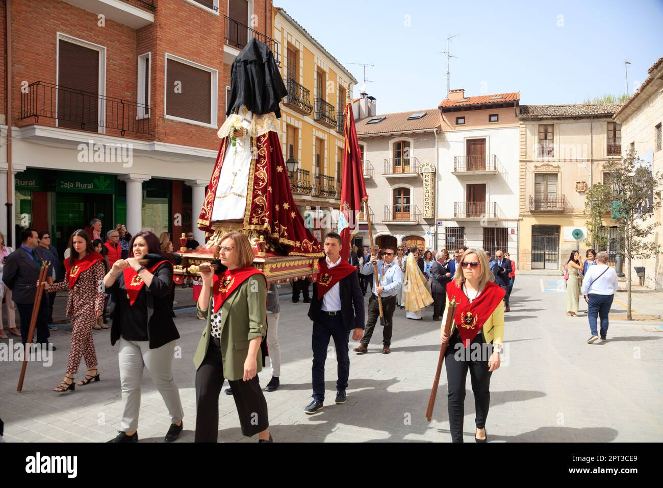 Holy Week processions Peñafiel Valladolid Stock Photo - Alamy