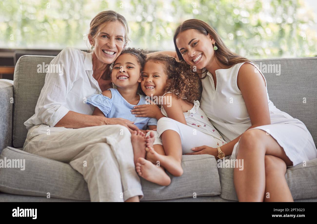 Happy Mom With Kids