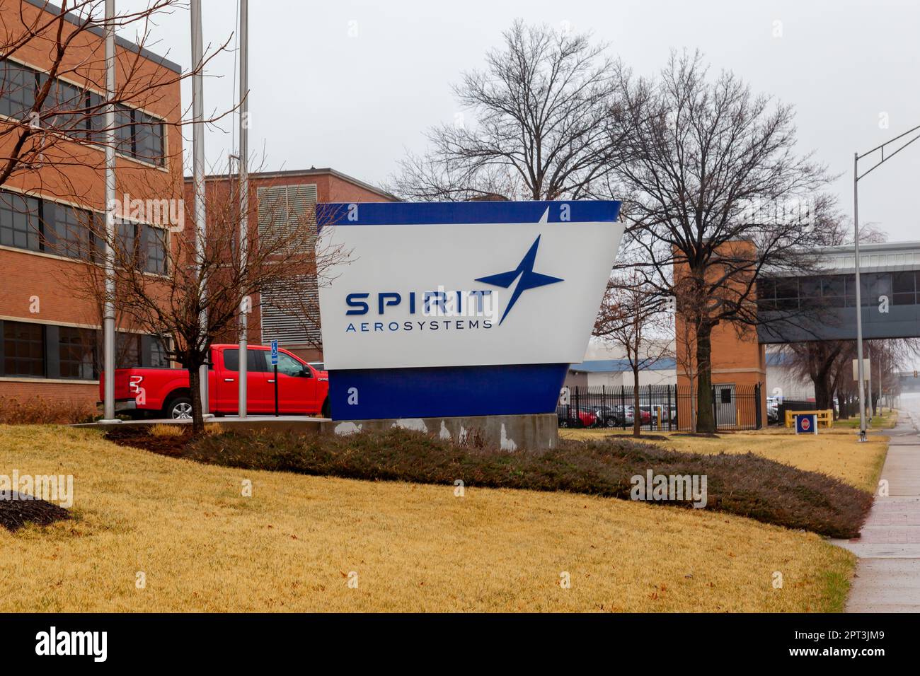 Spirit Aerosystems headquarters in Wichita, Kansas, USA Stock Photo - Alamy