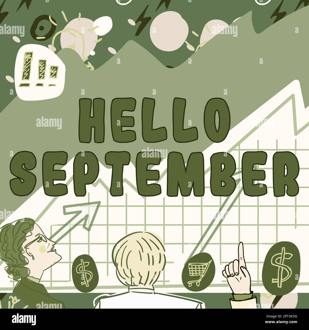 Text showing inspiration Hello September, Business showcase greeting ...