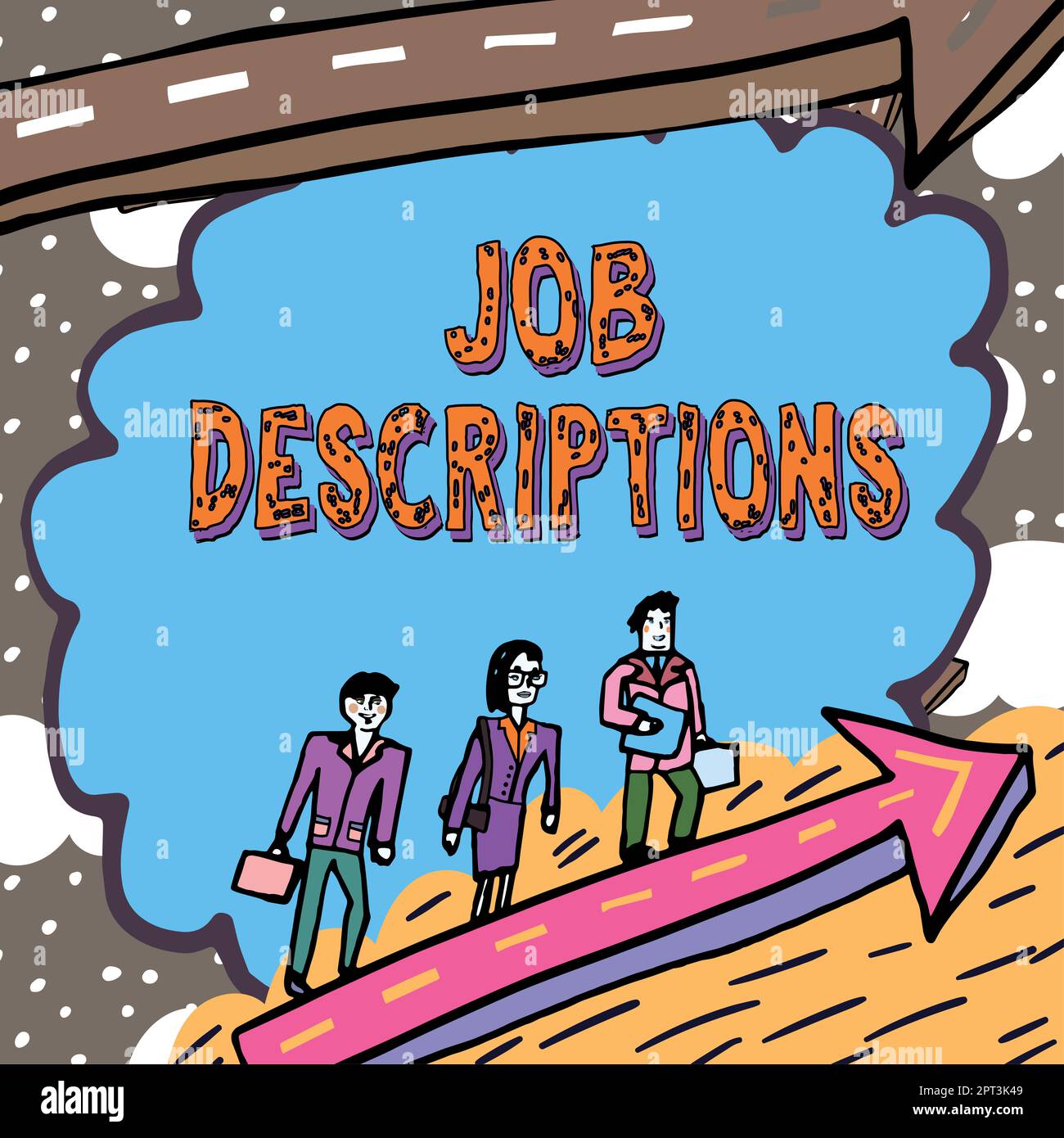 Hand writing sign Job Descriptions, Business approach difficulties in ...