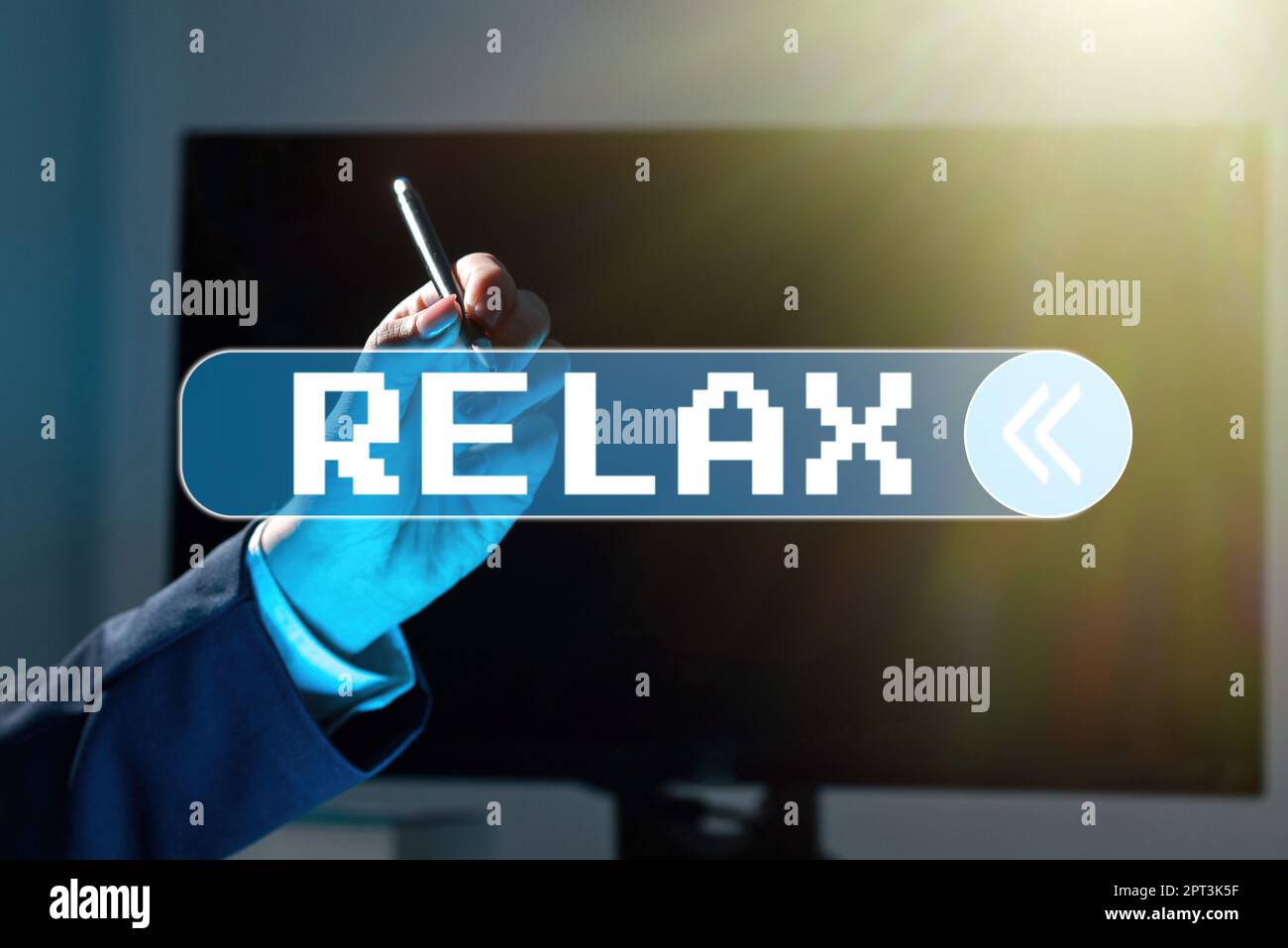 Conceptual caption Relax, Concept meaning become less active more calm ...