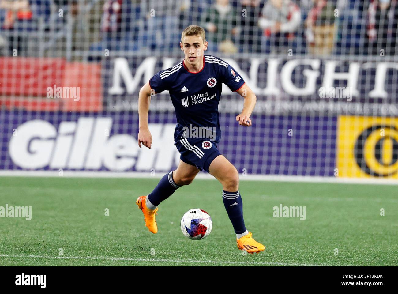 FOXBOROUGH, MA - APRIL 25: New England Revolution midfielder Noel Buck ...