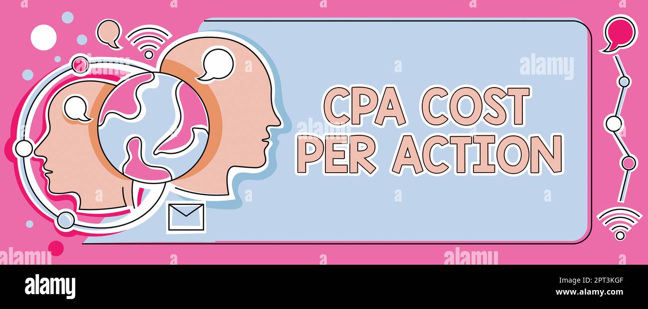 Conceptual display Cpa Cost Per Action, Business idea Designed to Meet ...