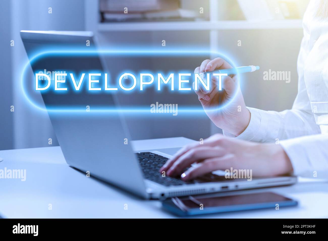 Conceptual display Development, Business idea a cycle in which somebody ...