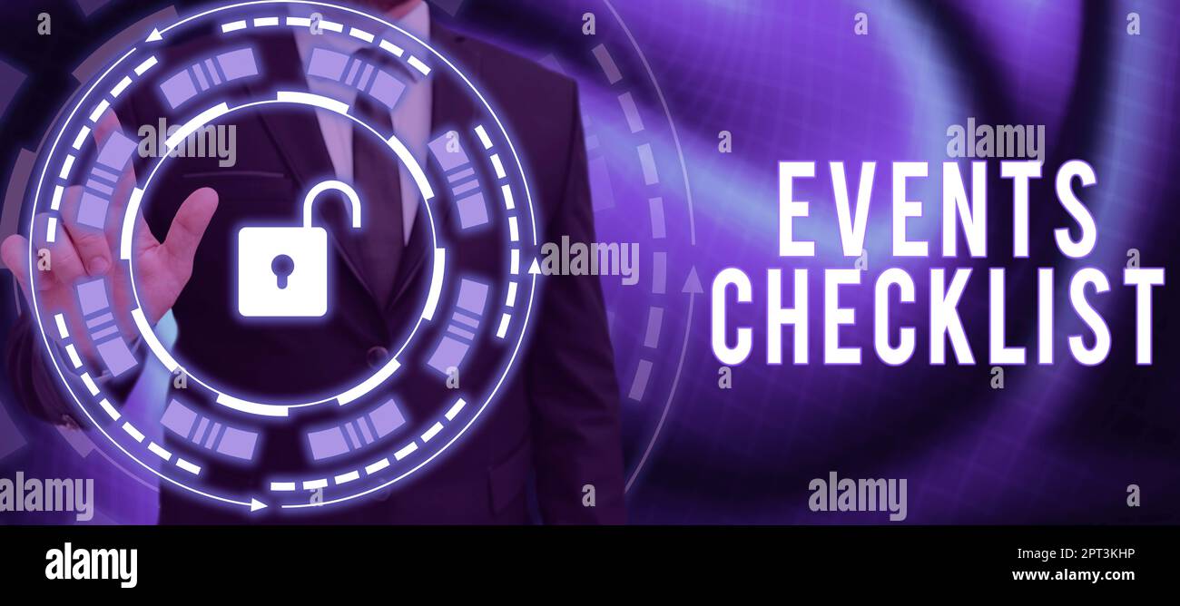 Text Caption Presenting Events Checklist Business Approach Invaluable