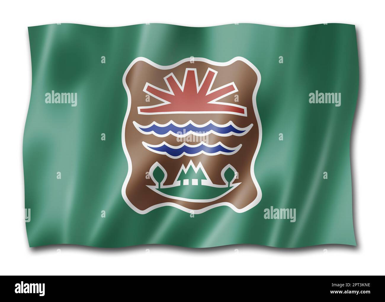 Abenaki people ethnic flag, North America. 3D illustration Stock Photo ...