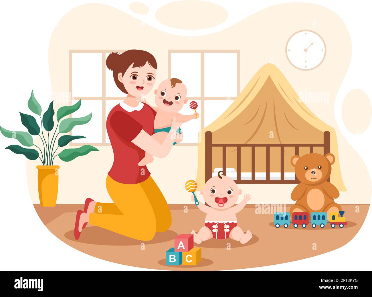 Babysitter or Nanny Services to Care for Provide for Baby Needs and ...