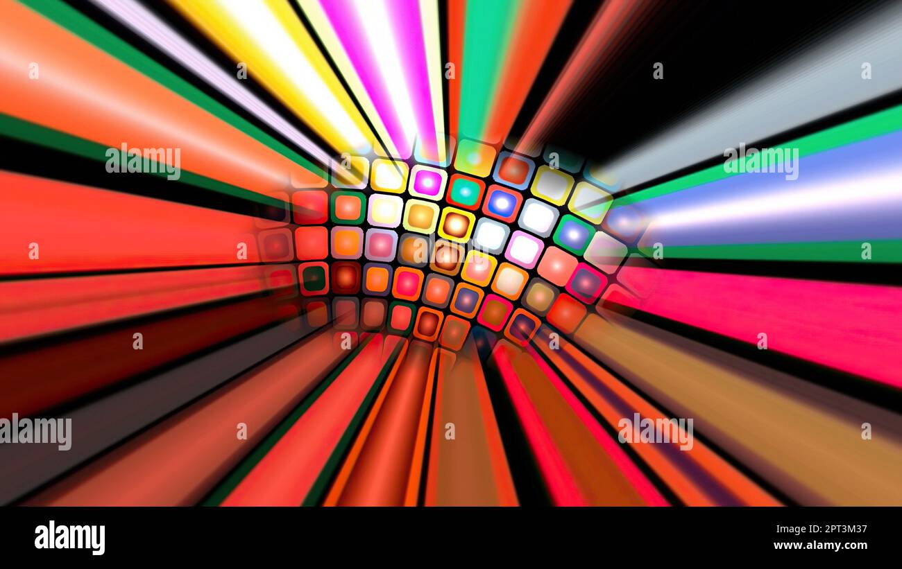 Colorful pixels on rotating sphere Stock Photo - Alamy