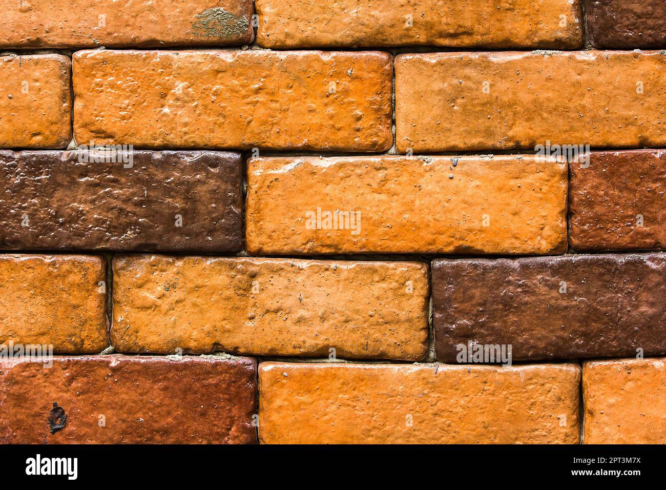 Old brick walls that are stacked in multiple layers Stock Photo - Alamy
