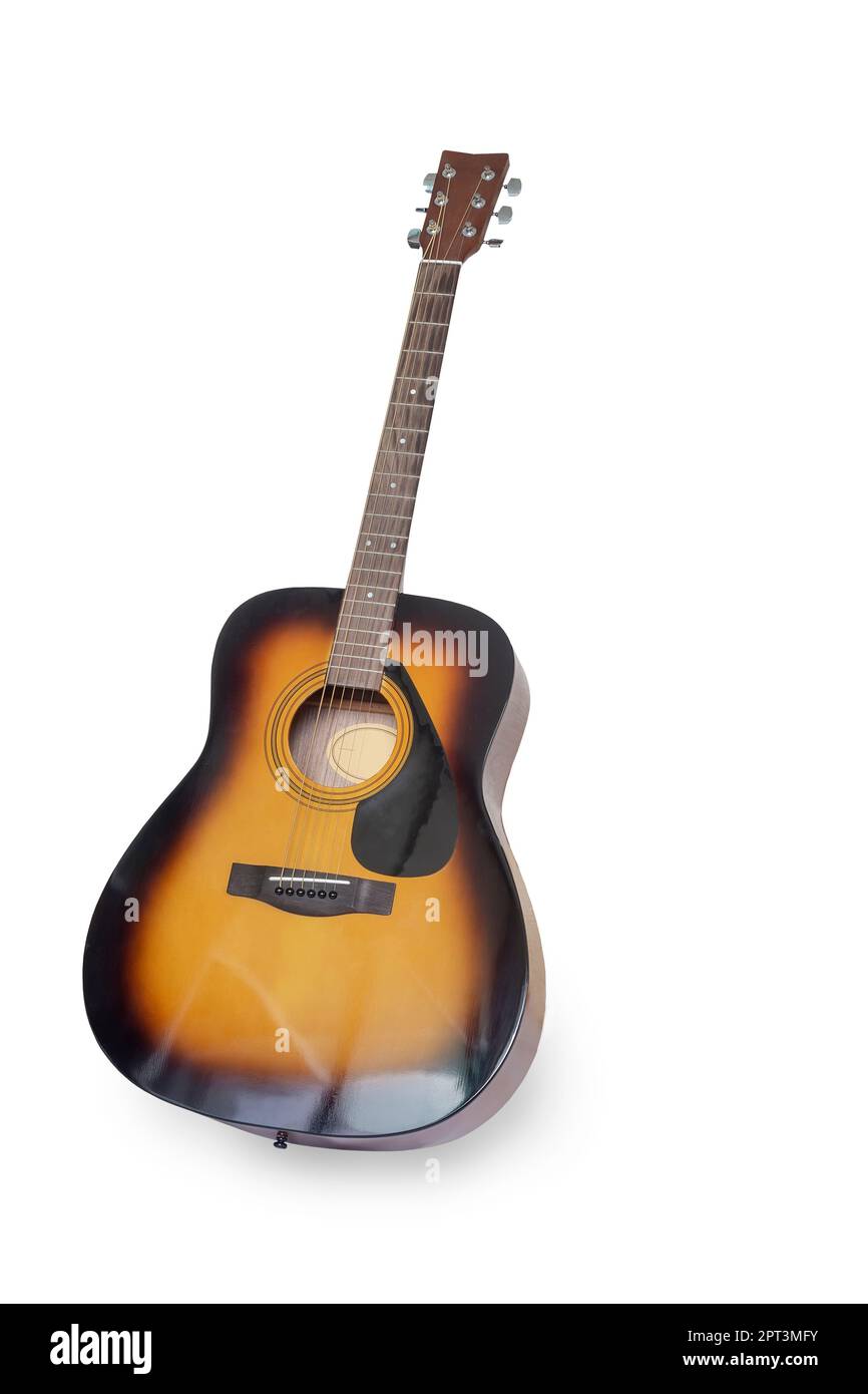 A musical instrument is a beautiful classical seven-string guitar on a ...