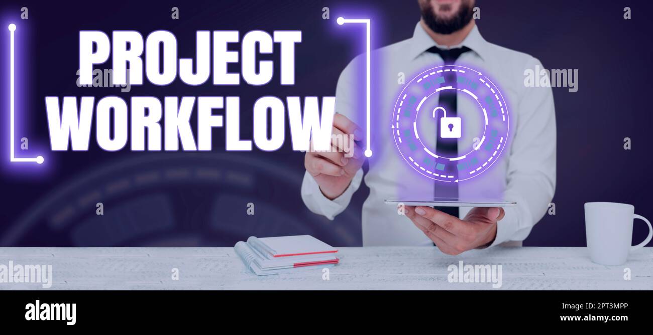 Hand writing sign Project Workflow, Internet Concept evaluate your ... Hand writing sign Project Workflow, Internet Concept evaluate your ...