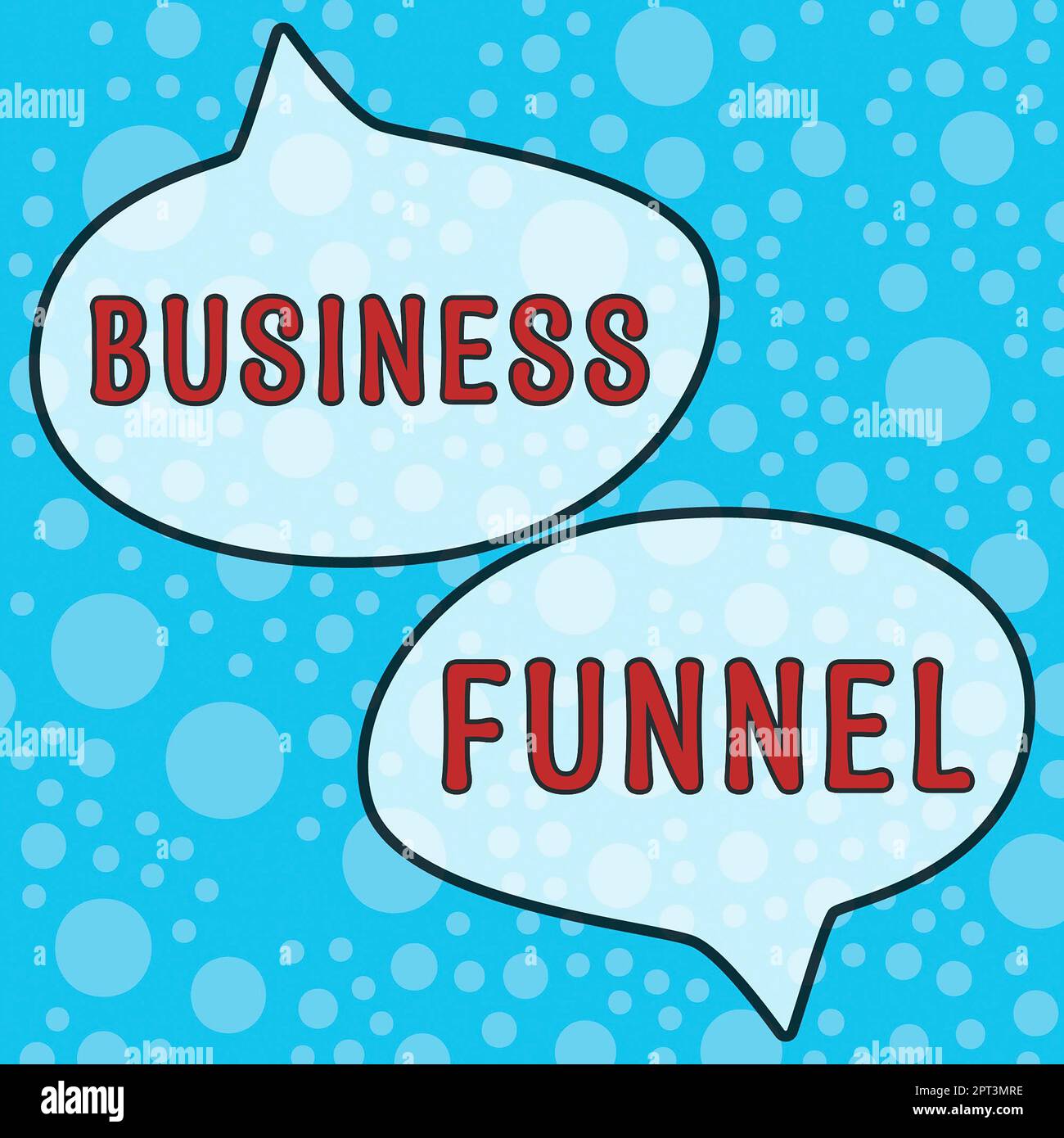 Text caption presenting Business Funnel, Concept meaning scale or ...