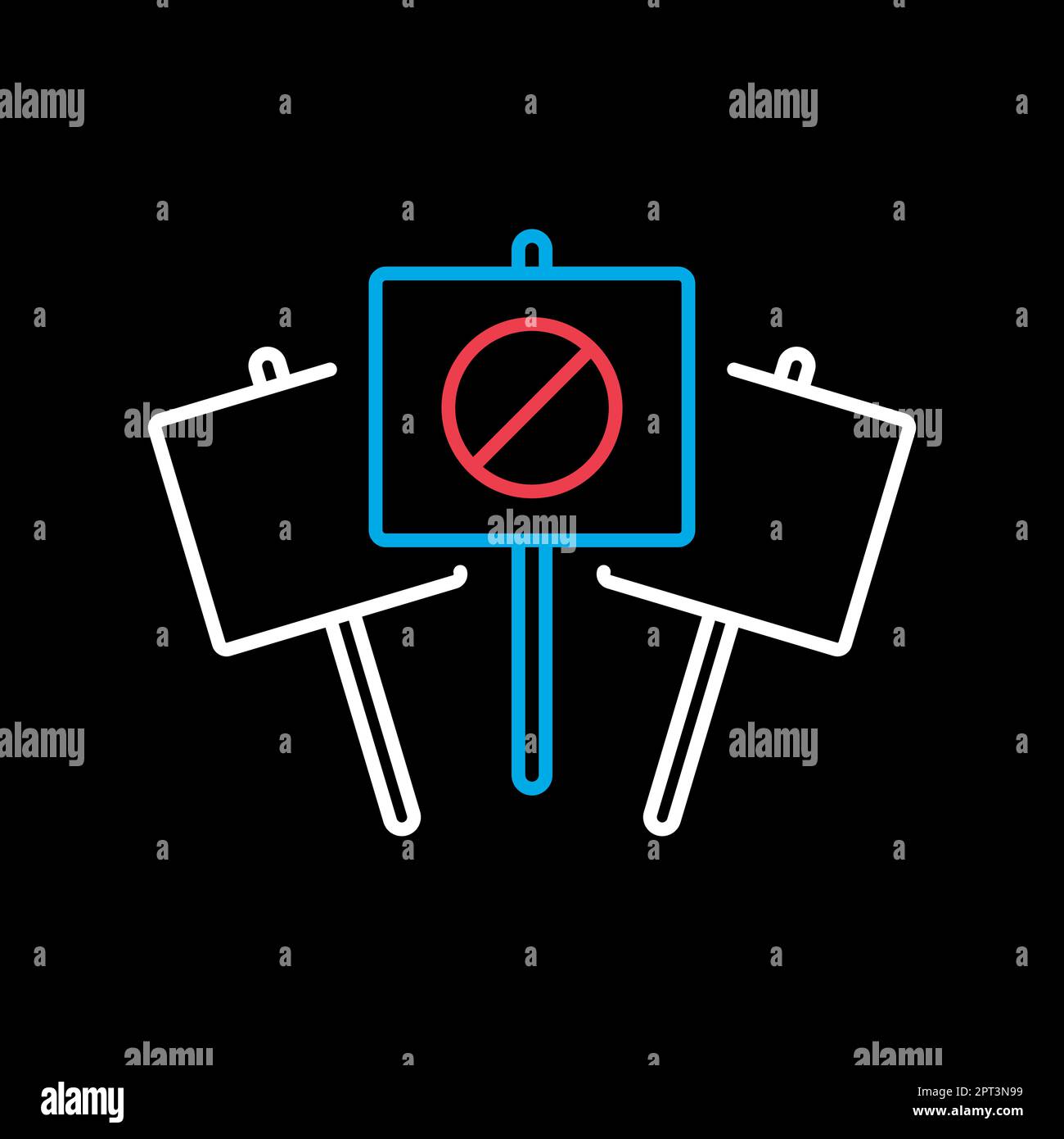 Three placard, big sign, banner, card vector icon Stock Vector Image ...