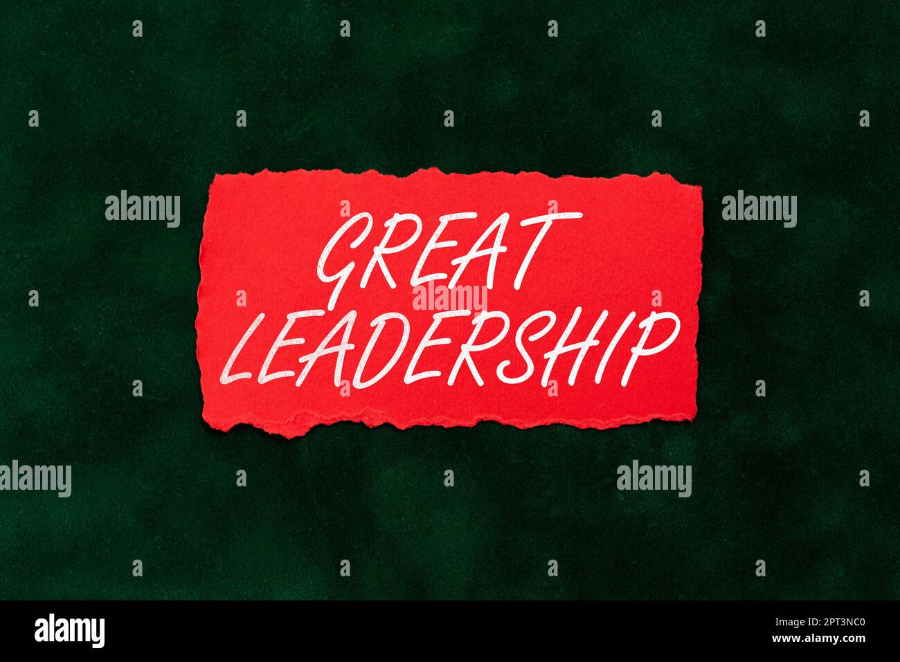 Sign displaying Great Leadership, Business showcase gather either ...
