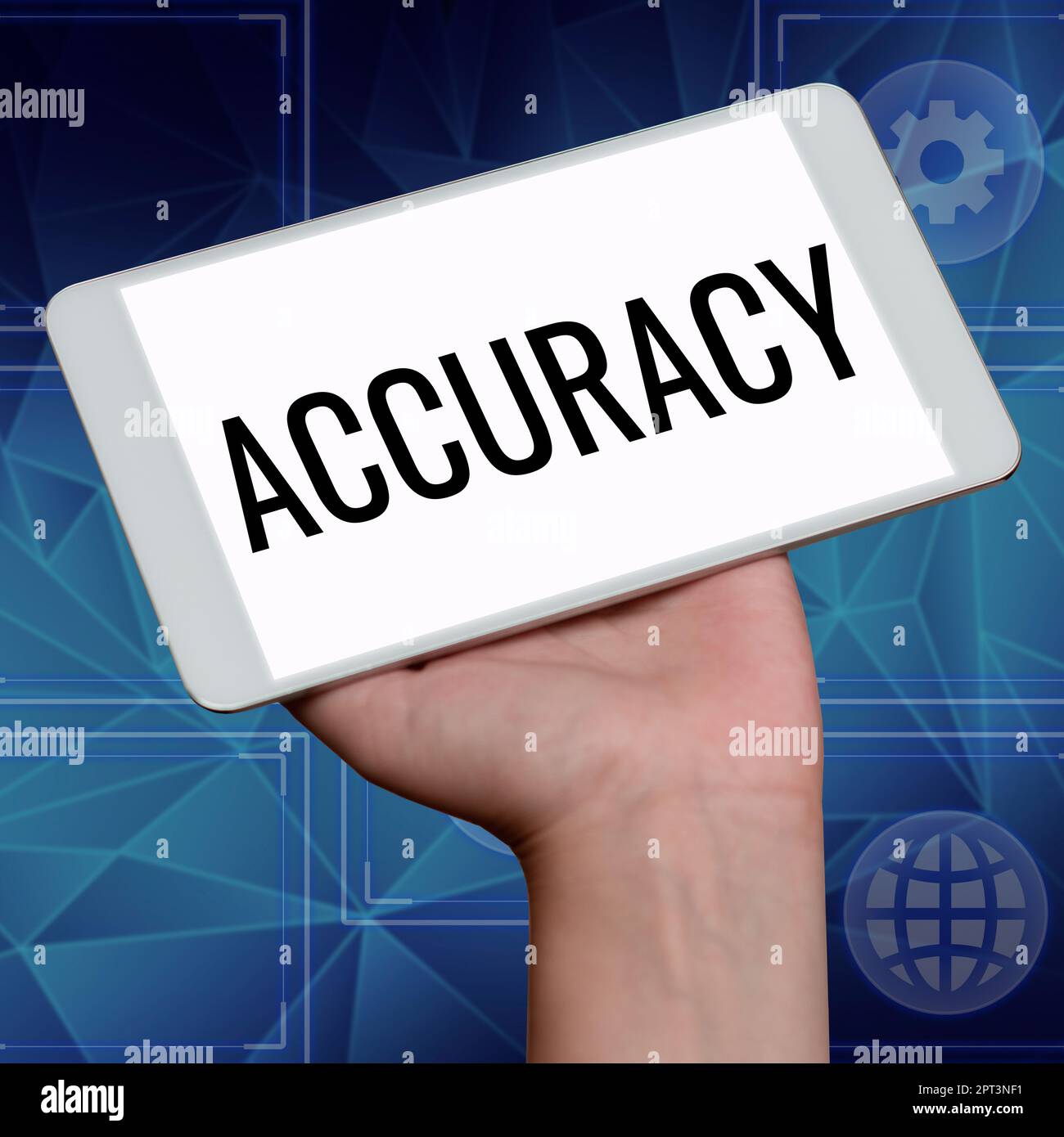 Handwriting text Accuracy, Business showcase refer to the closeness of ...