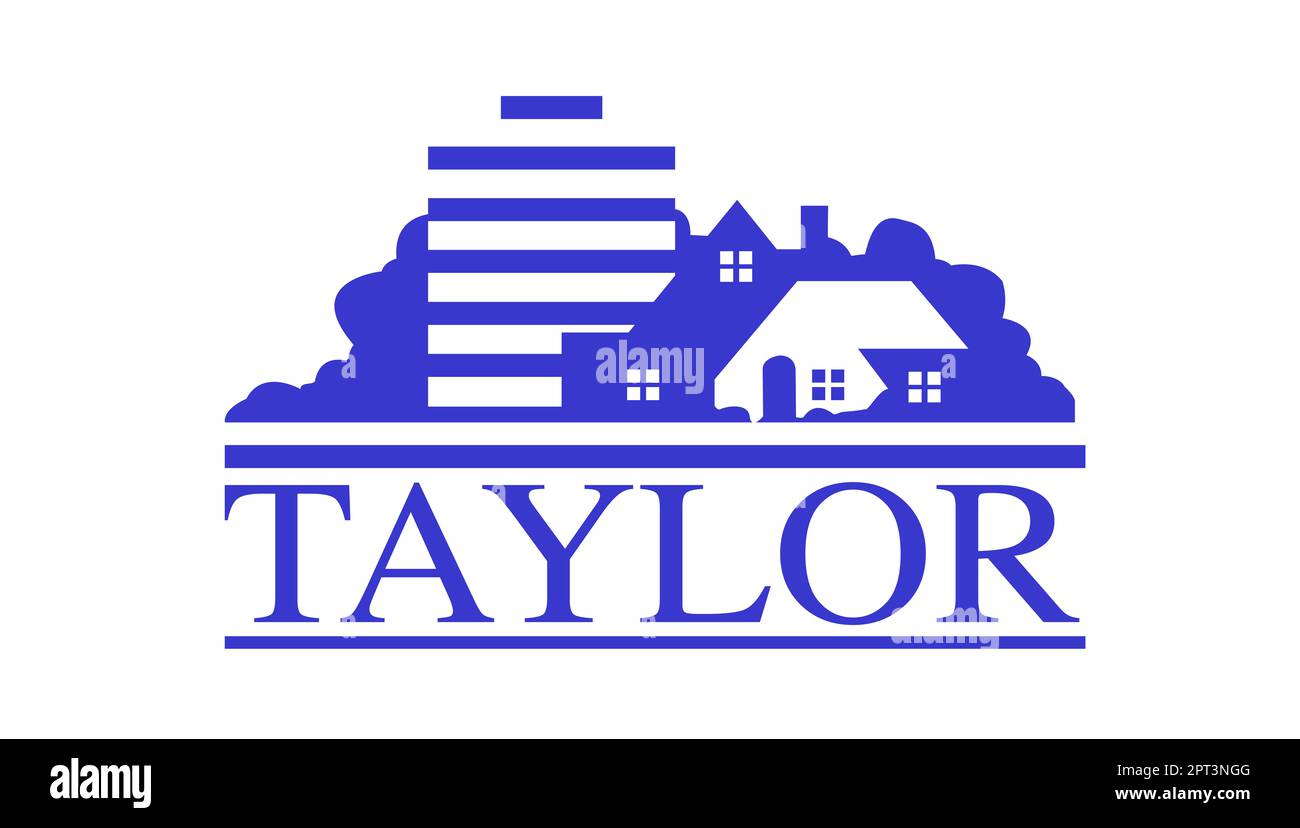 The flag of the city of Taylor City Michigan USA Stock Photo - Alamy