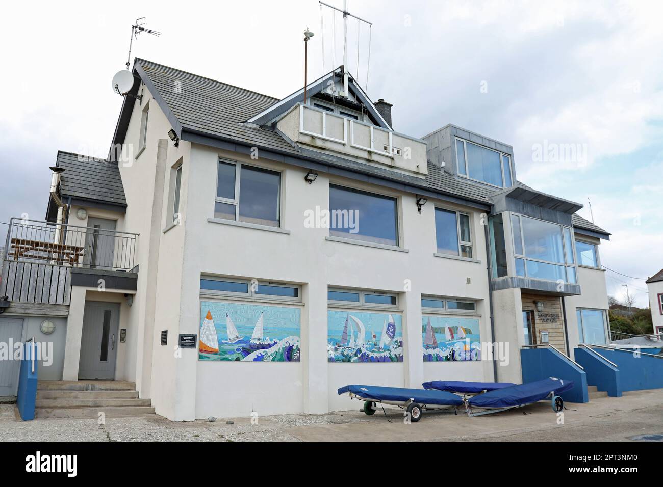 County Antrim Yacht Club at Whitehead on the northern shore of Belfast ...