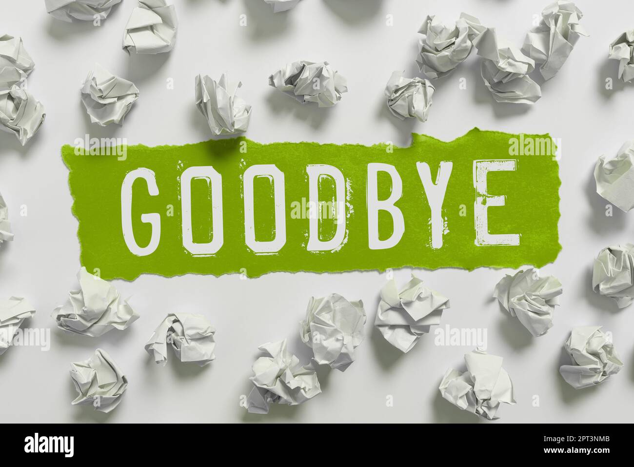 Hand writing sign Goodbye, Business approach the words or actions that ...