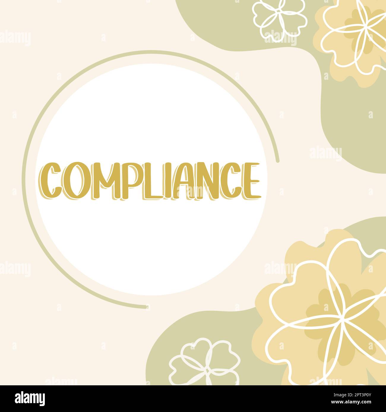 Hand writing sign Compliance, Word for the action or fact of complying ...
