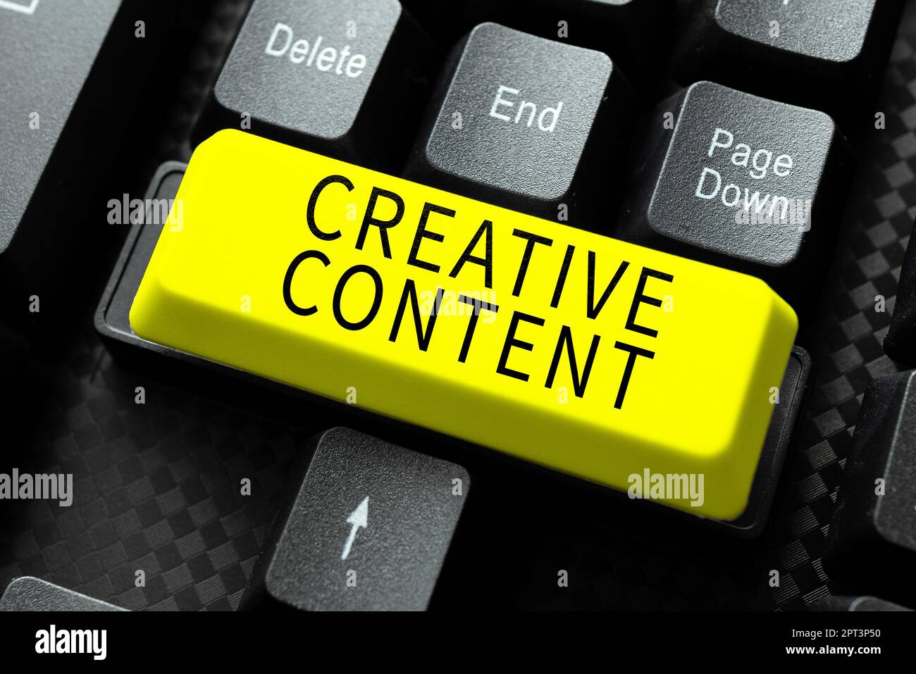 Text caption presenting Creative Content, Word Written on fiction or ...