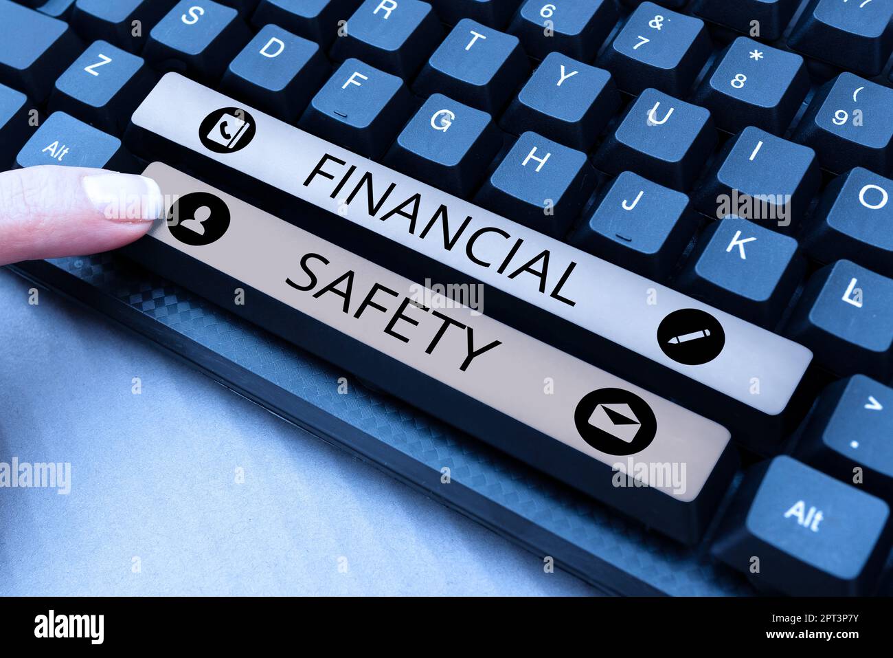 Handwriting text Financial Safety, Word for visual image such as ...