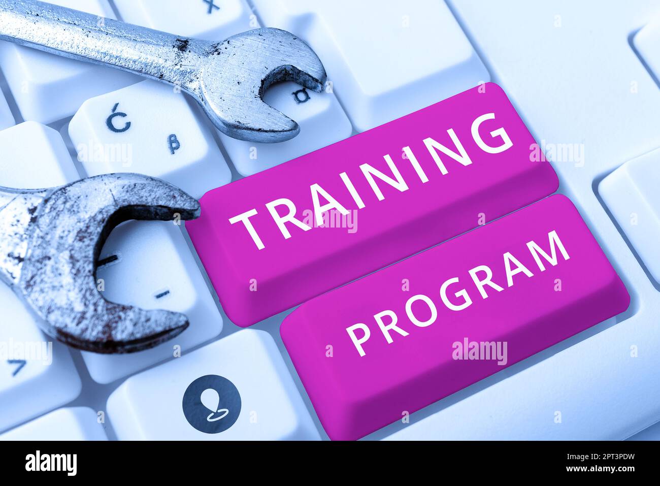 Sign displaying Training Program, Business idea a list of things to be ...