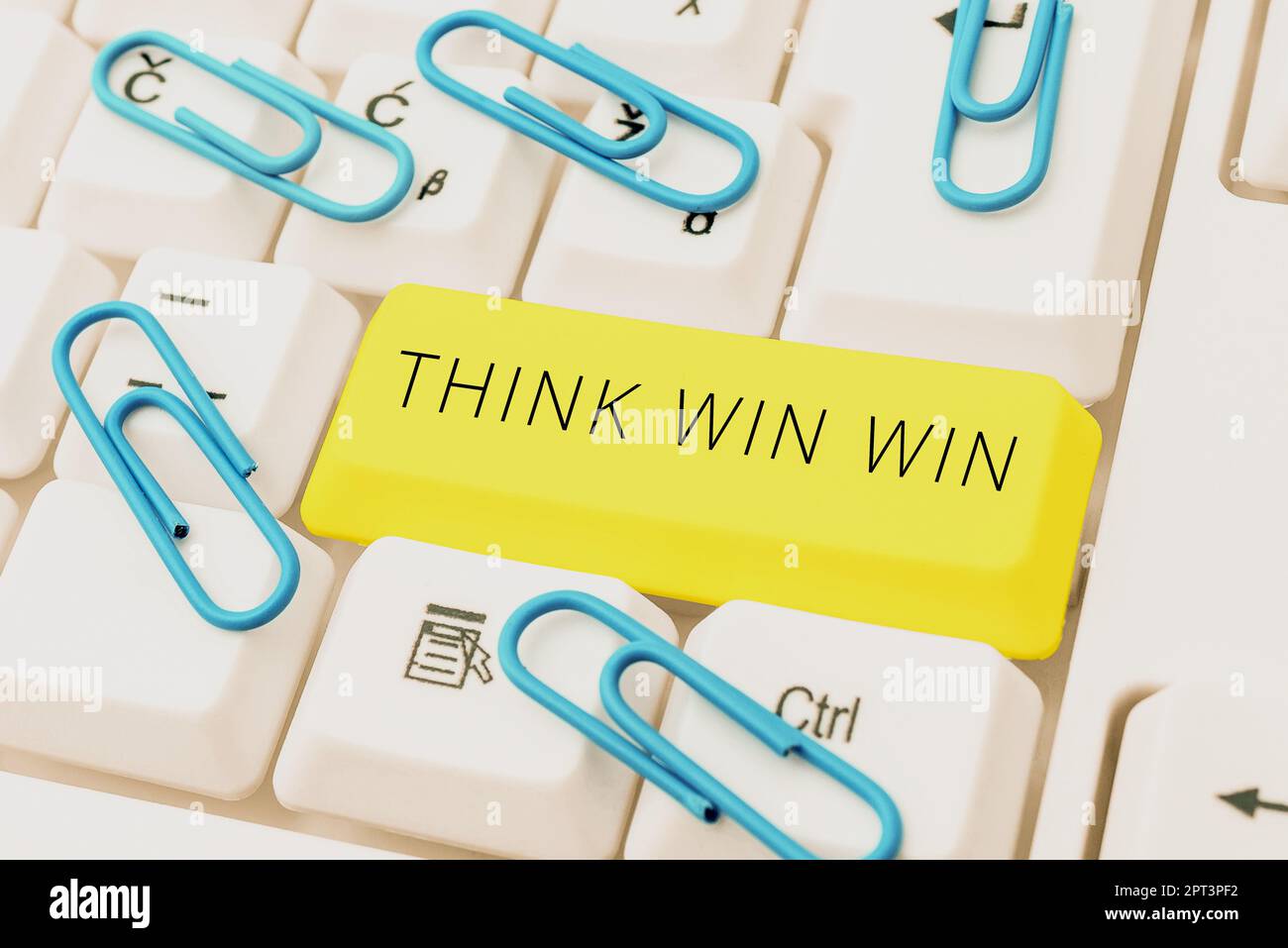 Conceptual display Think Win Win, Conceptual photo Request for ...