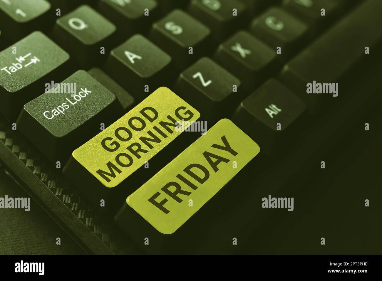 Text showing inspiration Good Morning Friday, Business approach ...