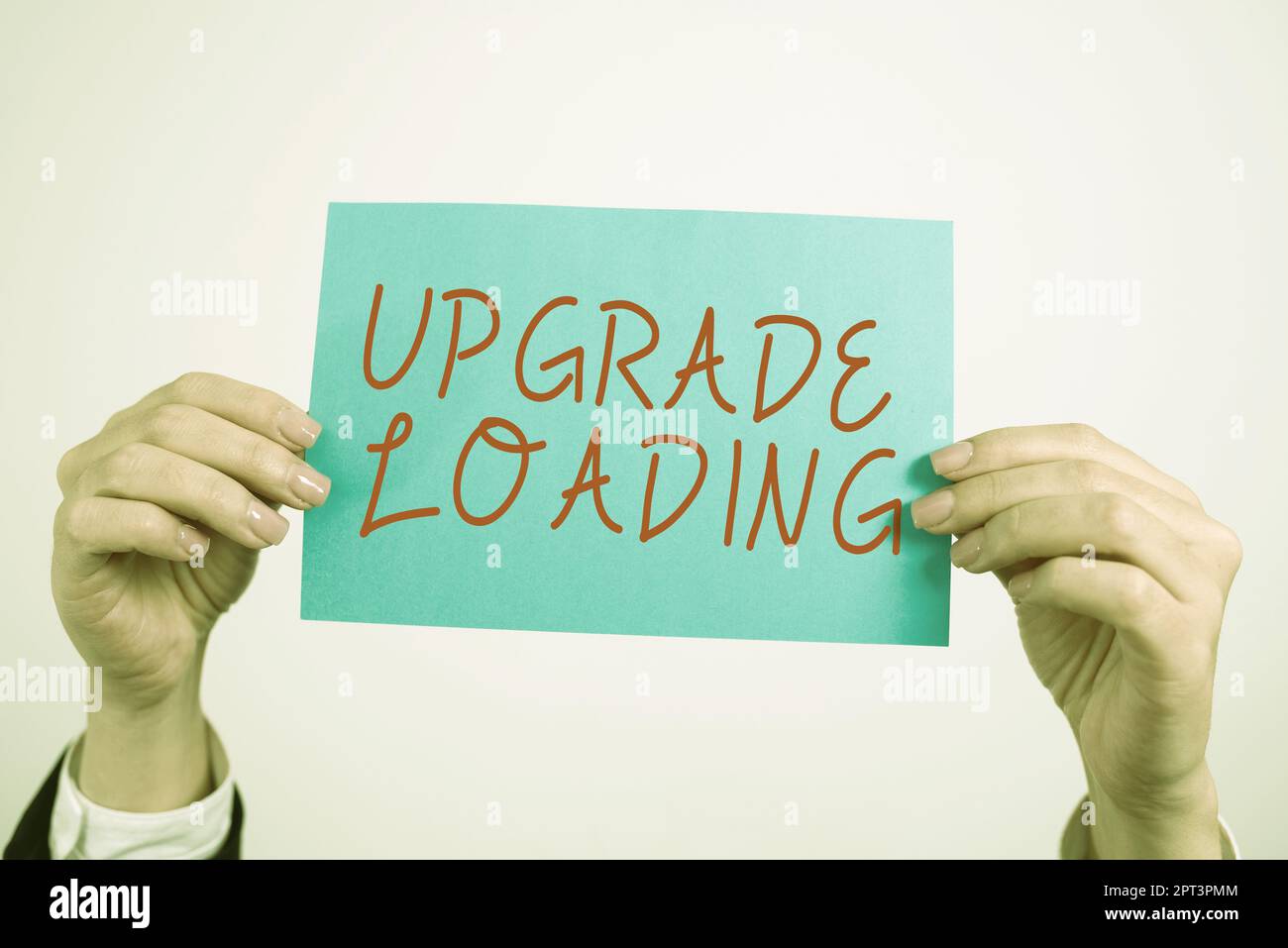 Text sign showing Upgrade Loading, Word Written on advancement of applications to more improved ...