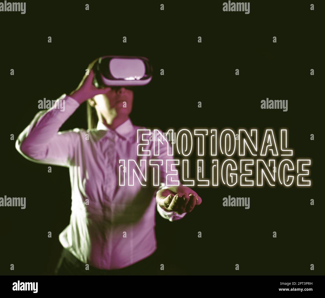 Conceptual display Emotional Intelligence, Conceptual photo capacity to ...