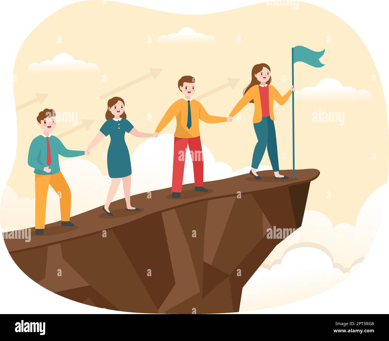 Business Leadership with Businessman Leader Helps the Team to Develop ...