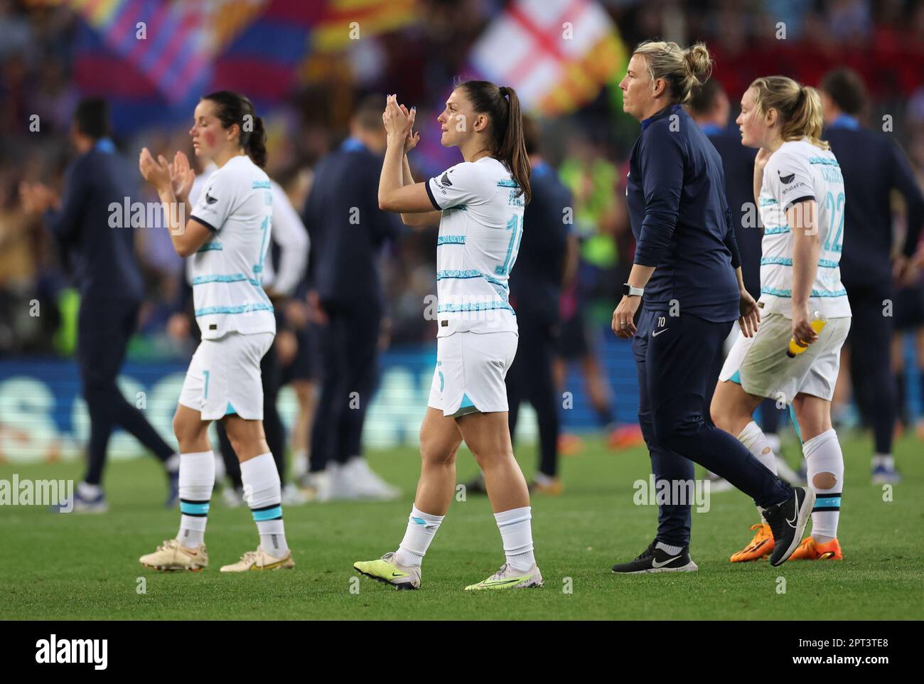 Chelsea's Eve Perisset appears dejected after the UEFA Women's ...