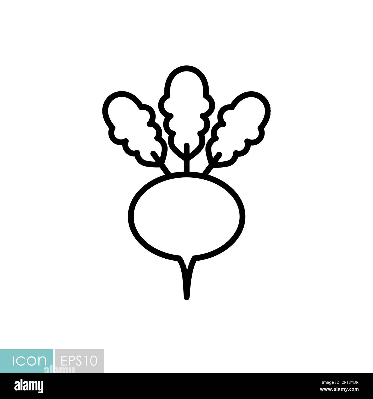 Turnip isolated design vector icon. Vegetable sign. Graph symbol for ...