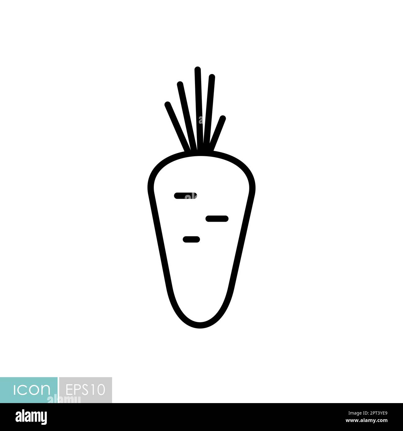 Carrot isolated design vector icon. Vegetable sign. Graph symbol for ...