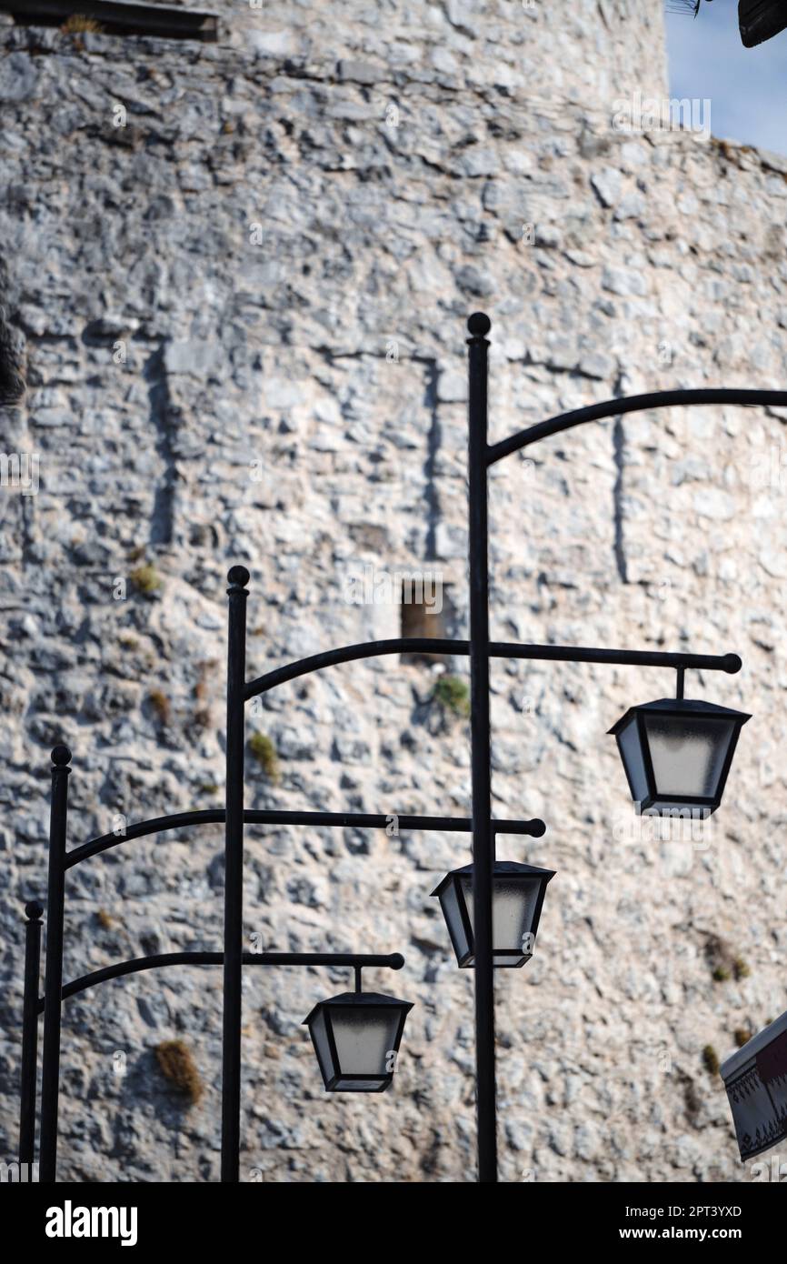 Vintage lamp poles hi-res stock photography and images - Alamy